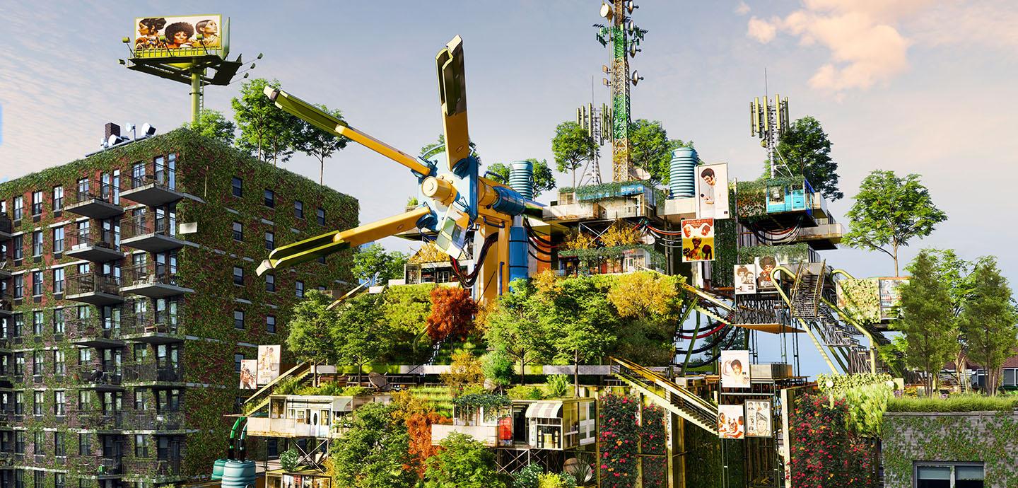 Olalekan Jeyifous: Process and Practice: Imminence and Immanence | Cornell AAP